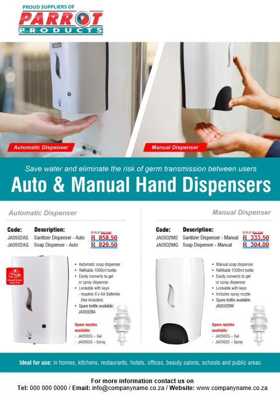 Janitorial Stainless Steel Wall Mounted Manual Gel/Soap Dispenser 1000ml