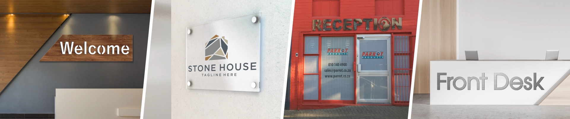 Reception And Front Desk Signage | Parrot Products (Pty) Ltd